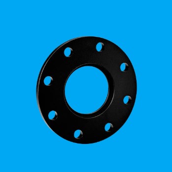 Flange liso RF 150LBS 4" 8 furos sem rosca com furação de 3/4 diametro ...